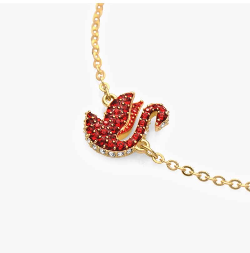 스와로브스키 팔찌 5656841 ICONIC SWAN 레드 골드 톤- 이랜드몰